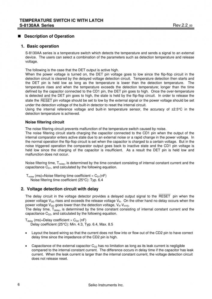 S-8130AA datasheet page 6