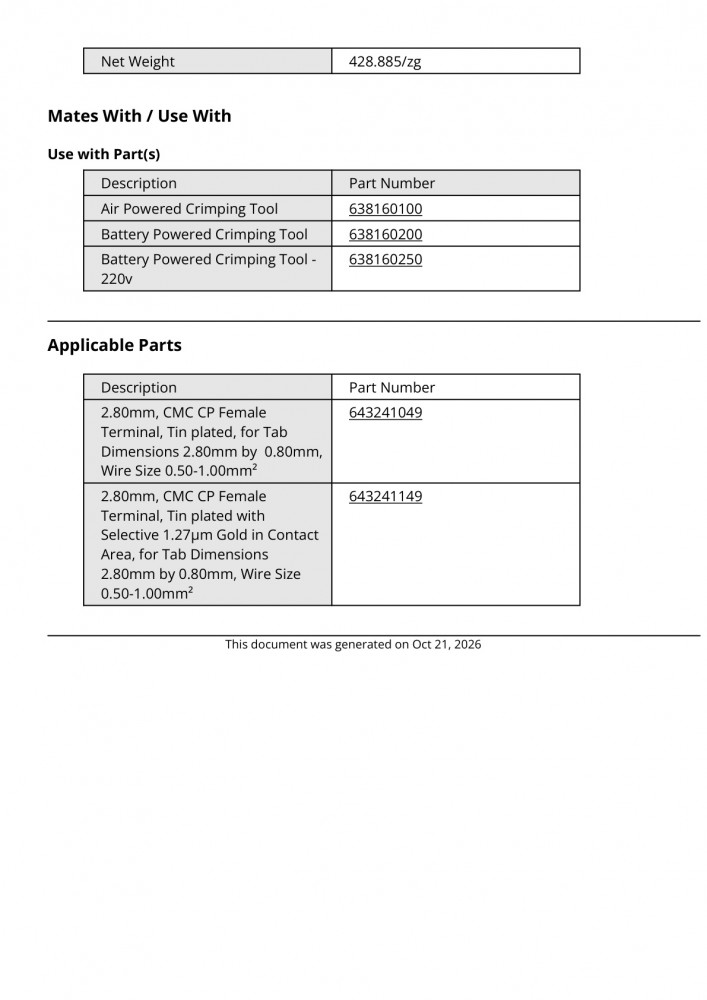 Molex 638193400 document image, page 3
