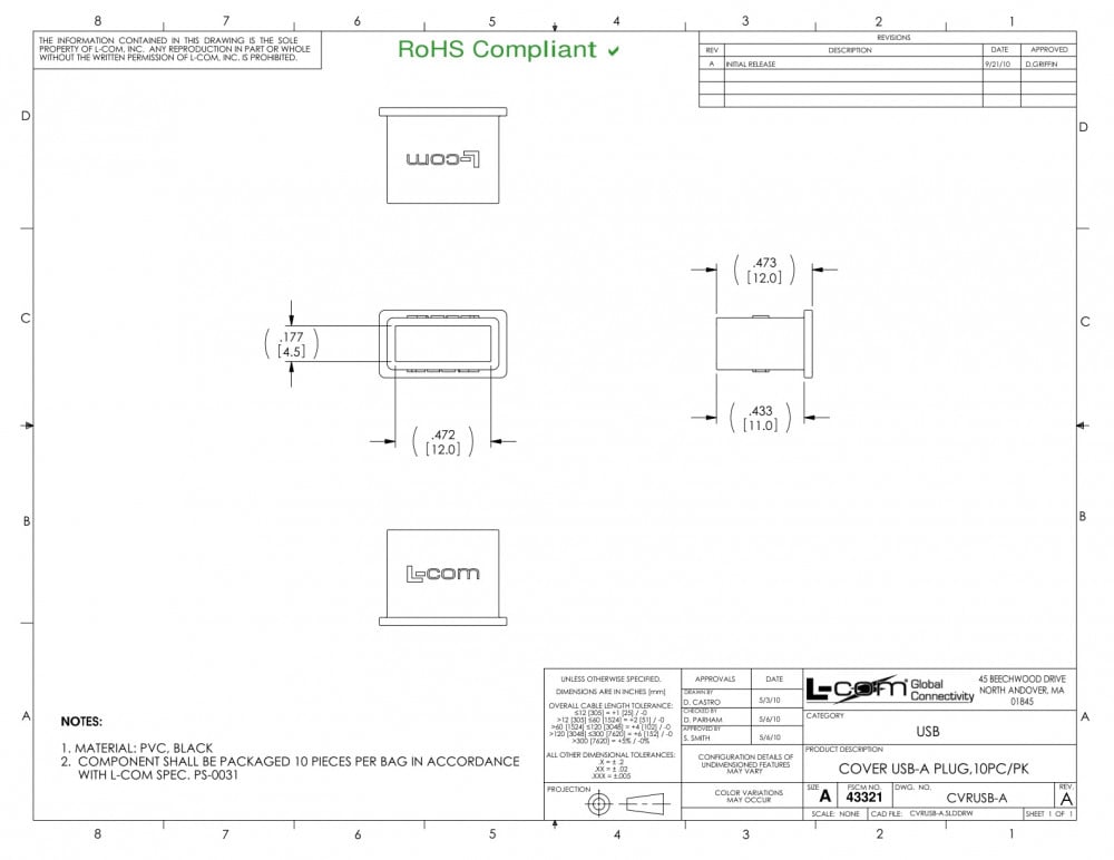 L-com CVRUSB-A technical document preview