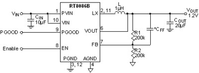 RT8064 - 2A, 2MHz, Synchronous Step-Down Converter