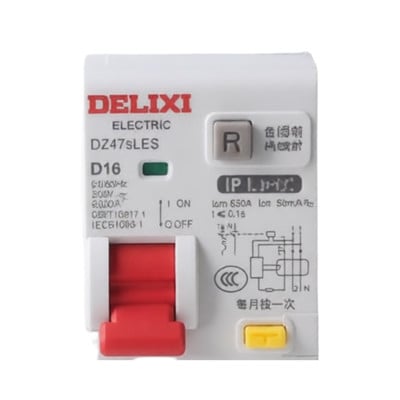 Delixi Electric DZ47SLES2D16R100 Miniature Residual Current Circuit Breaker