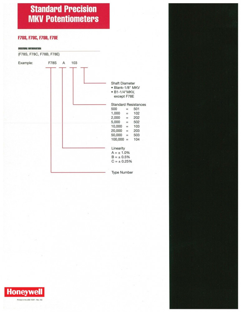 Honeywell F78S F78C F78B F78E datasheet page 4