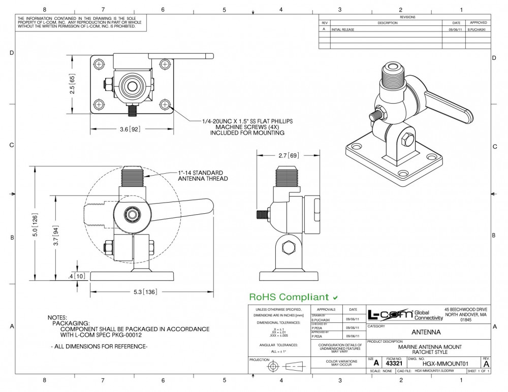 HGX-MMOUNT01 technical document image