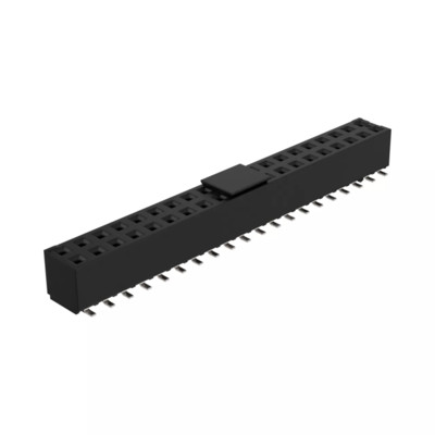 Milli-Grid Vertical Receptacle, 2.00mm Pitch, Dual Row, Surface Mount, Top/Bottom Entry, with Press-fit Plastic Pegs, with Cap, Tube, 0.38µm Gold (Au) Plating, 50 Circuits, Lead-Free