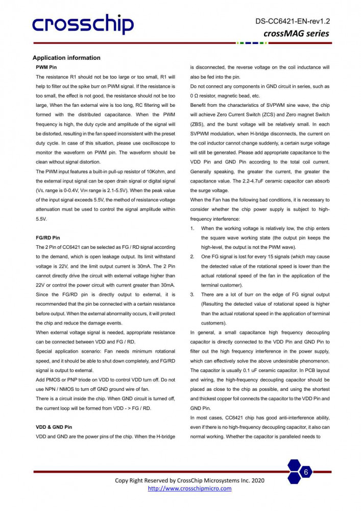 CC6421 datasheet page 6