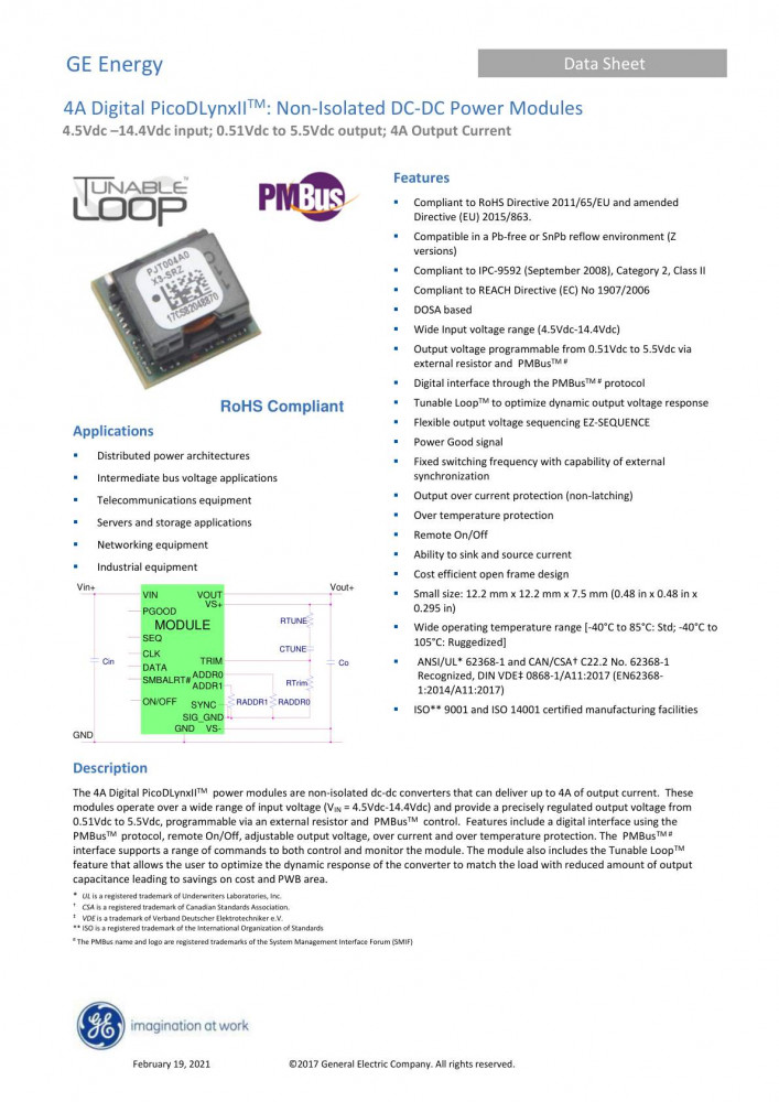 ABB datasheet page 1