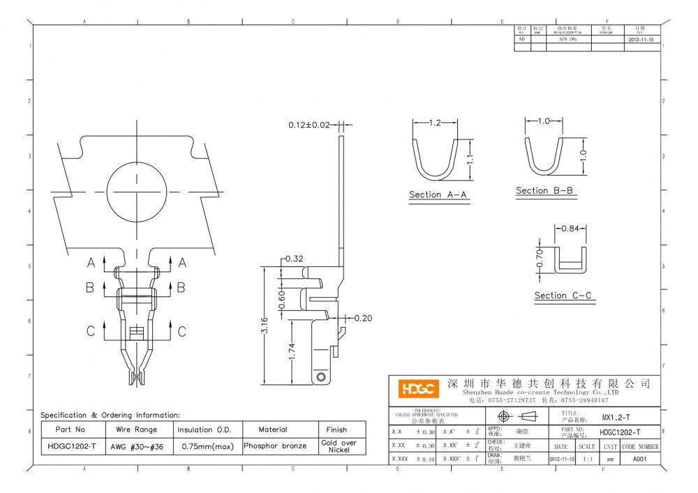 HDGC1202H-3P technical drawing page 2
