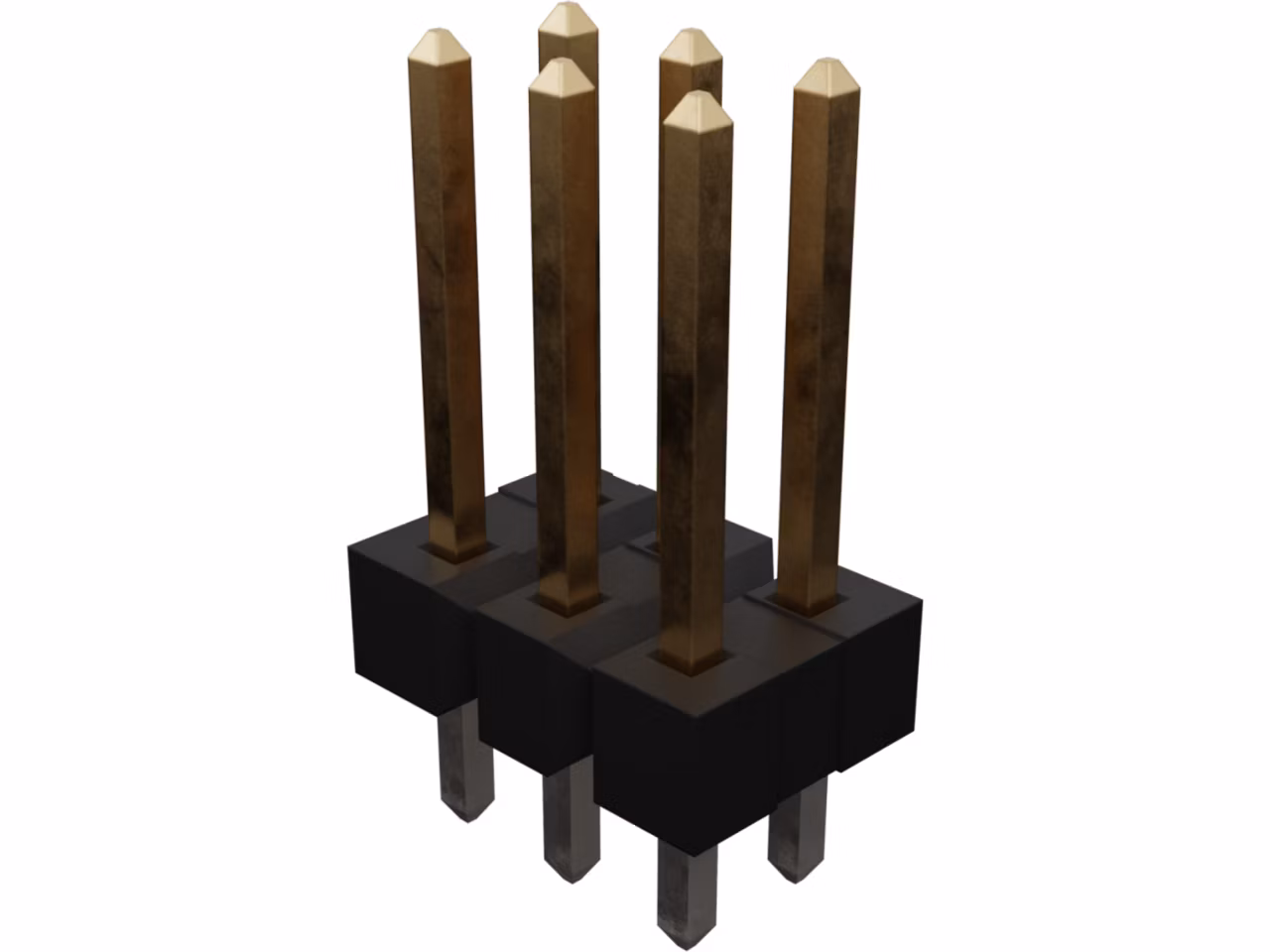 C-Grid Header, 2.54mm Pitch, Through Hole, Dual Row, Vertical, 6 Circuits, 0.75µm Gold (Au) Plating, Tray Packaging, Lead-Free for sale