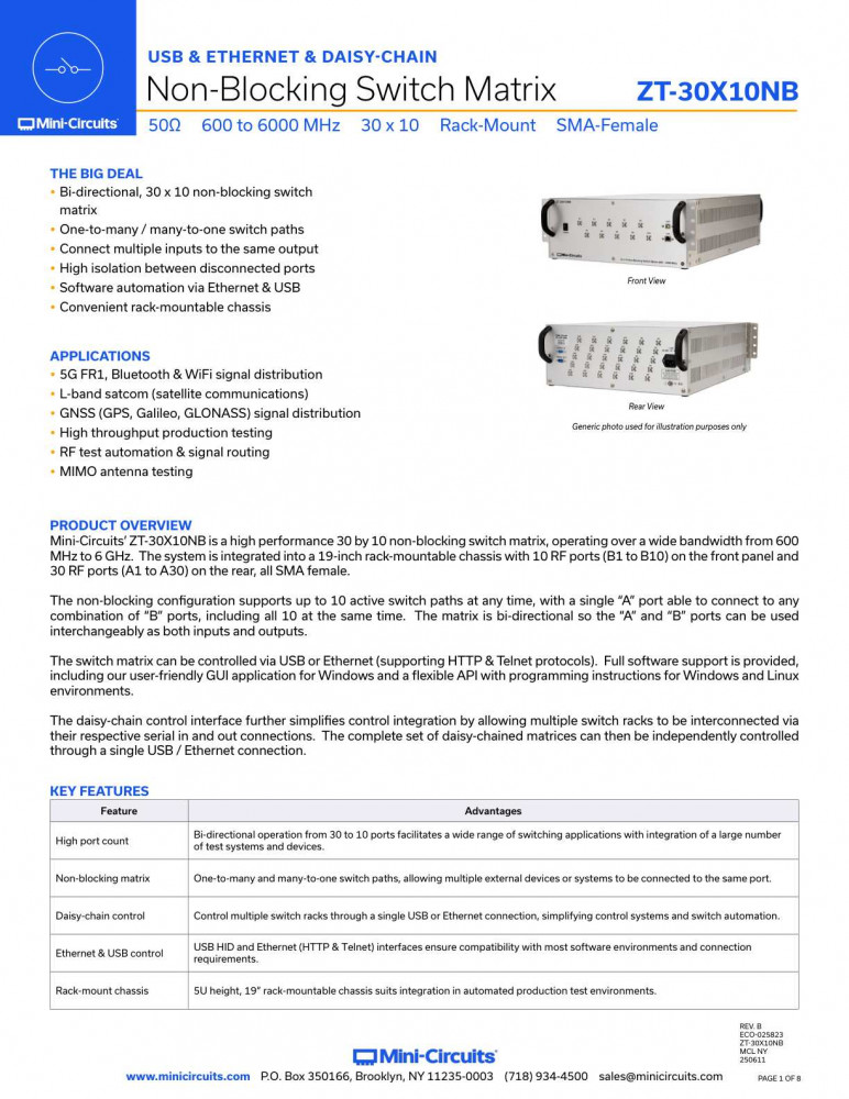 ZT-30X10NB technical document page 1
