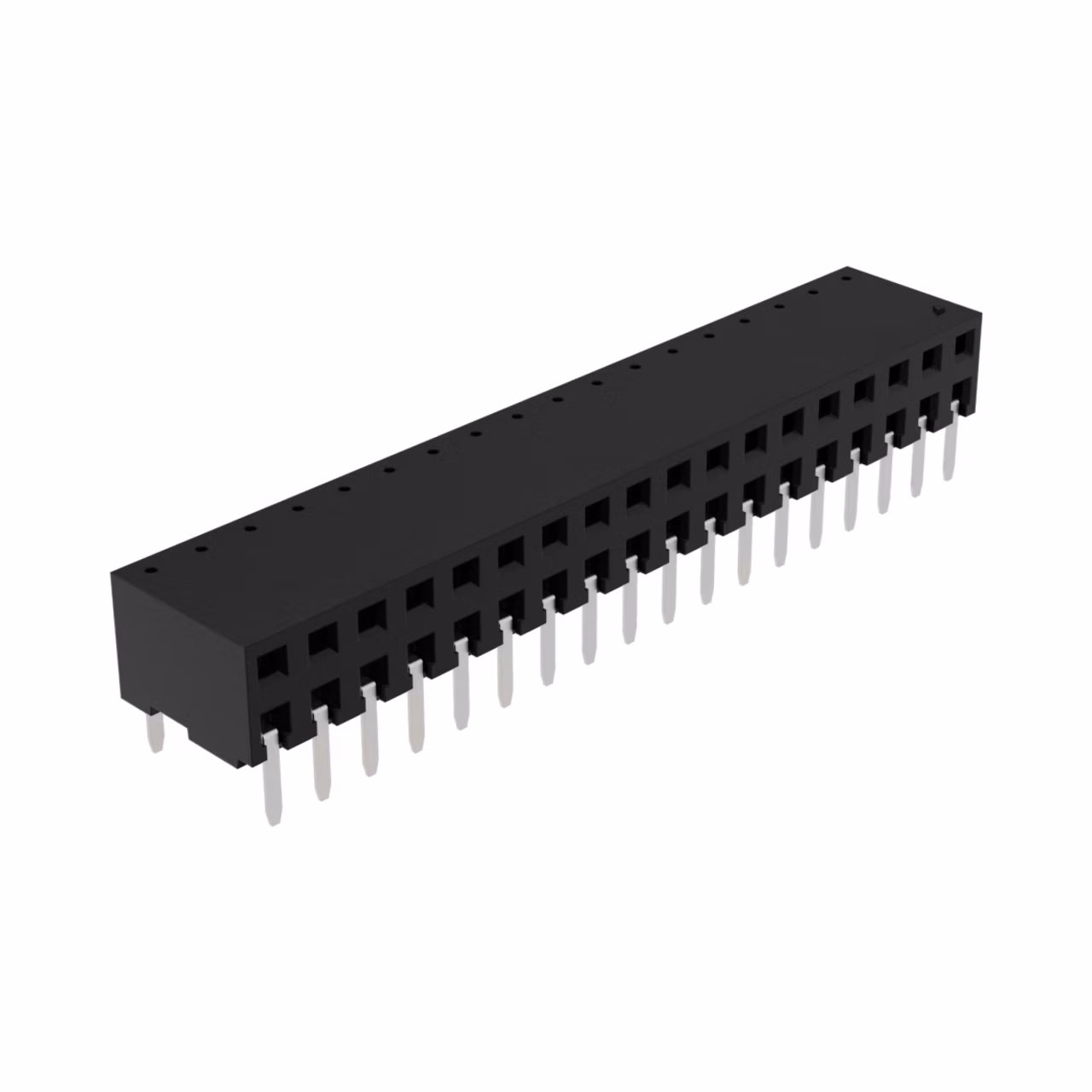 C-Grid III PCB Receptacle, 2.54mm Pitch, Dual Row, Right-Angle, Shrouded, 26 Circuits, 0.38µm Gold (Au) Plating, Straight PCB Pins
