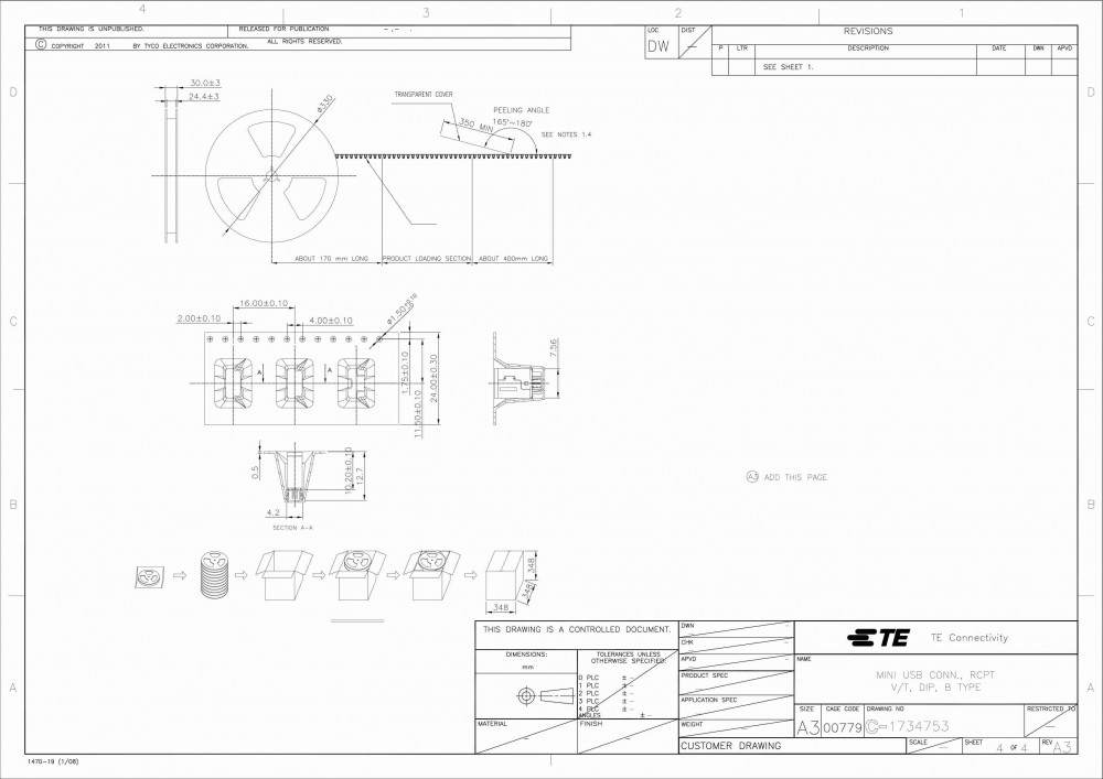 TE Connectivity 1734753-1 technical drawing page 4