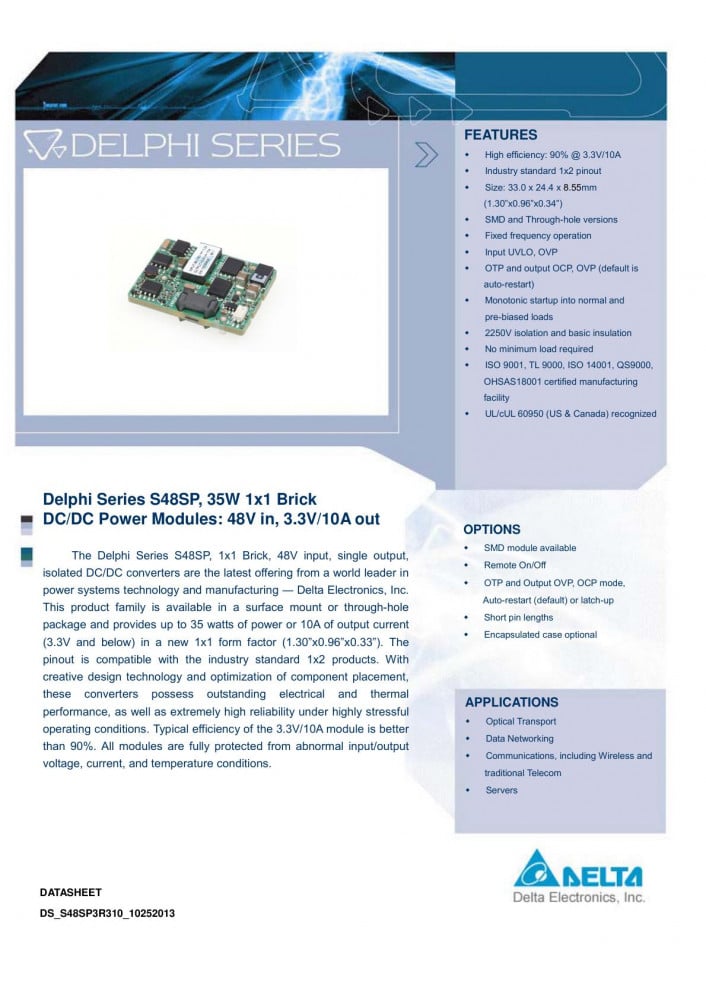 S48SP3R310NMFB datasheet page 1