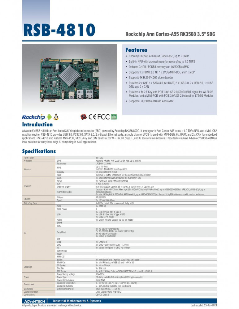 RSB-4810 product documentation page 1