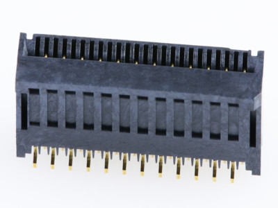 Easy-On FFC/FPC Connector, 0.50mm Pitch, Surface Mount, Vertical, Non-ZIF, Reverse Footprint, Gold Plating, Black, 36 Circuits