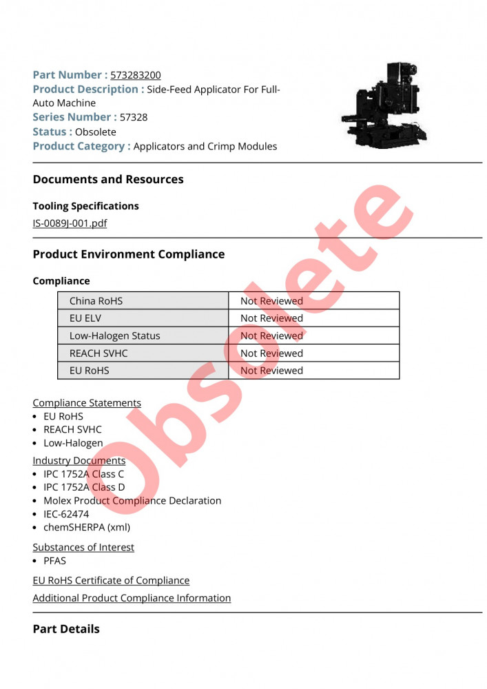 Molex 573283200 technical document image 1