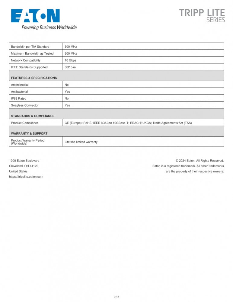 N261AB-S02-WH technical document page 3