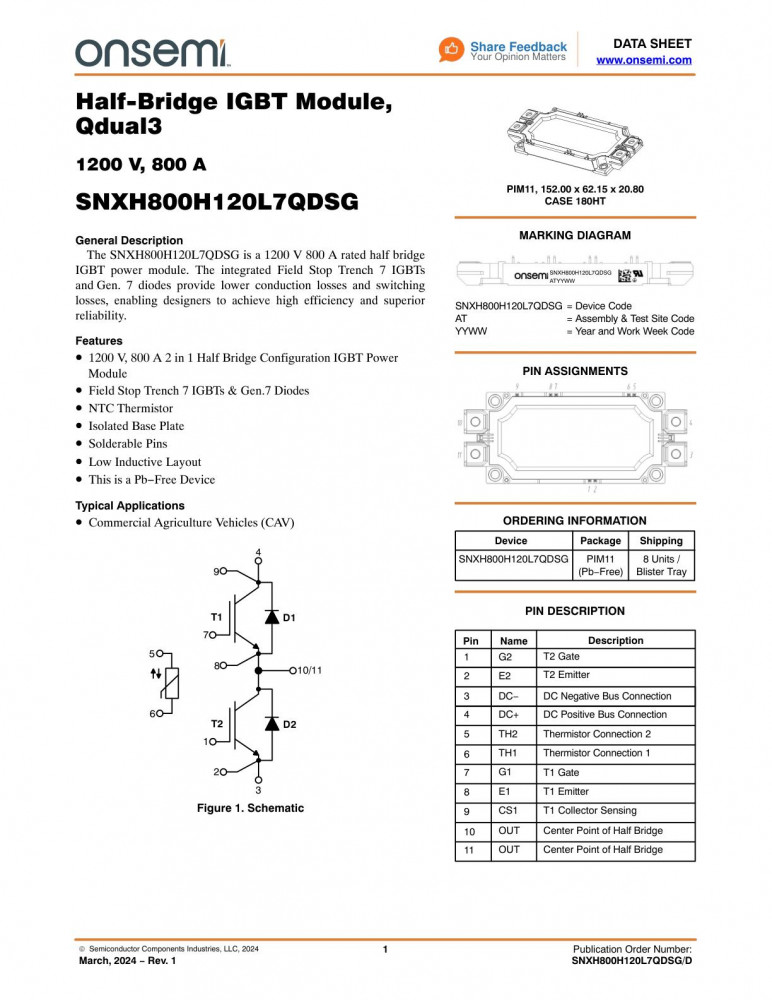 SNXH800H120L7QDSG technical document page 1