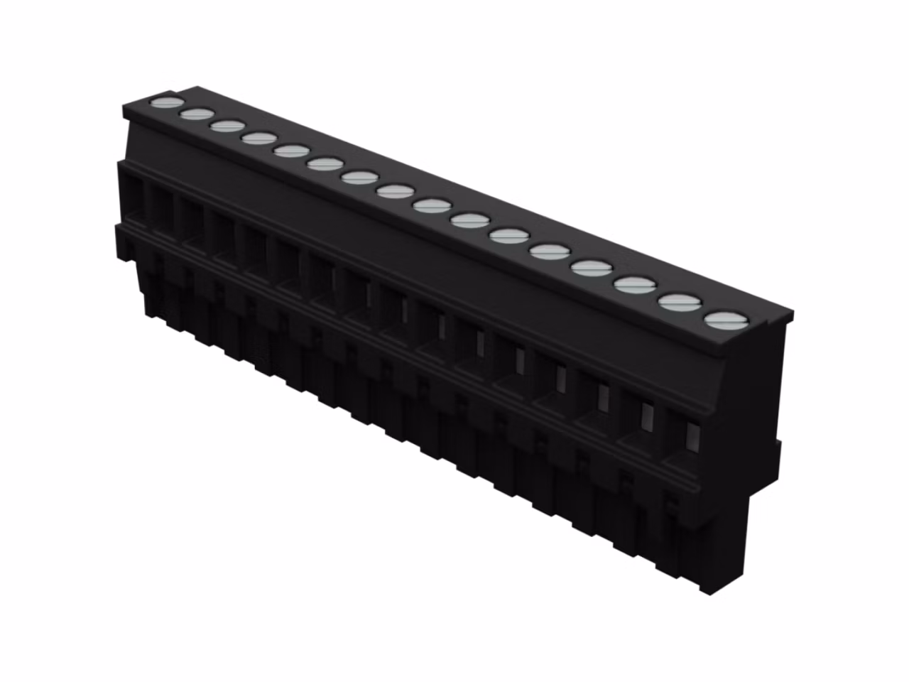 5.08mm Pitch Eurostyle Vertical Plug, with Standard Imprinting, Front Wire Entry, Black, 16 Circuits for sale