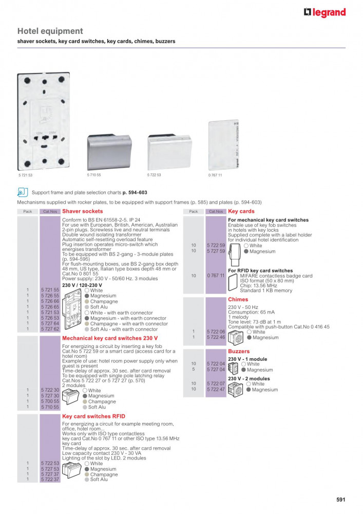 Legrand product catalog page image