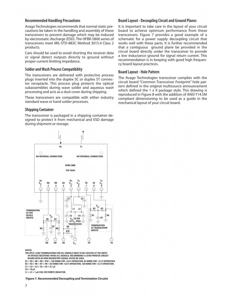 HFBR-5805A datasheet page 7