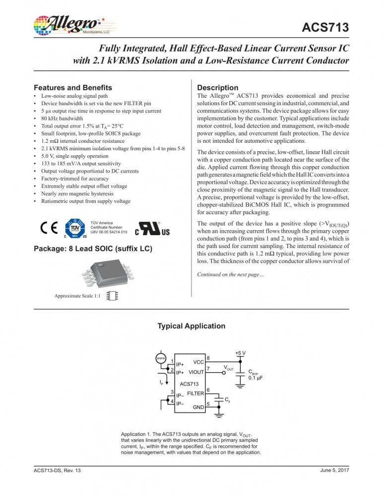 ACS713 datasheet page 2