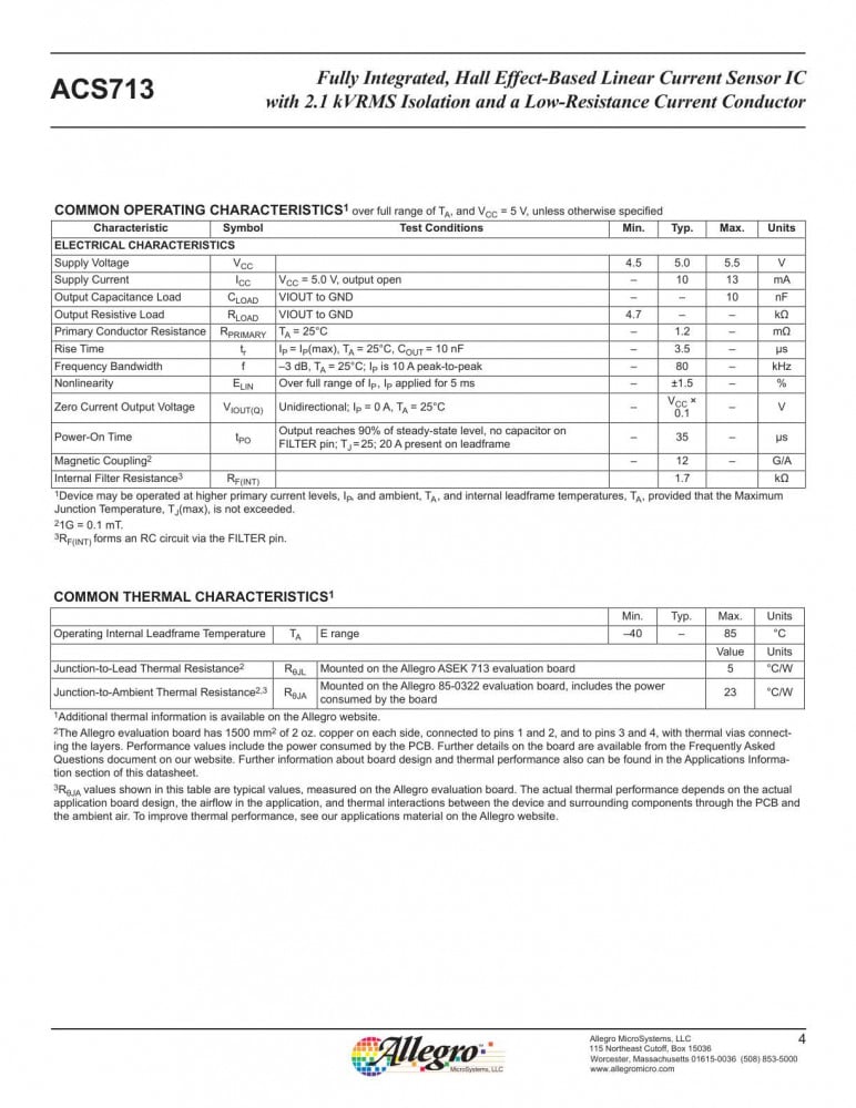 ACS713 datasheet page 5