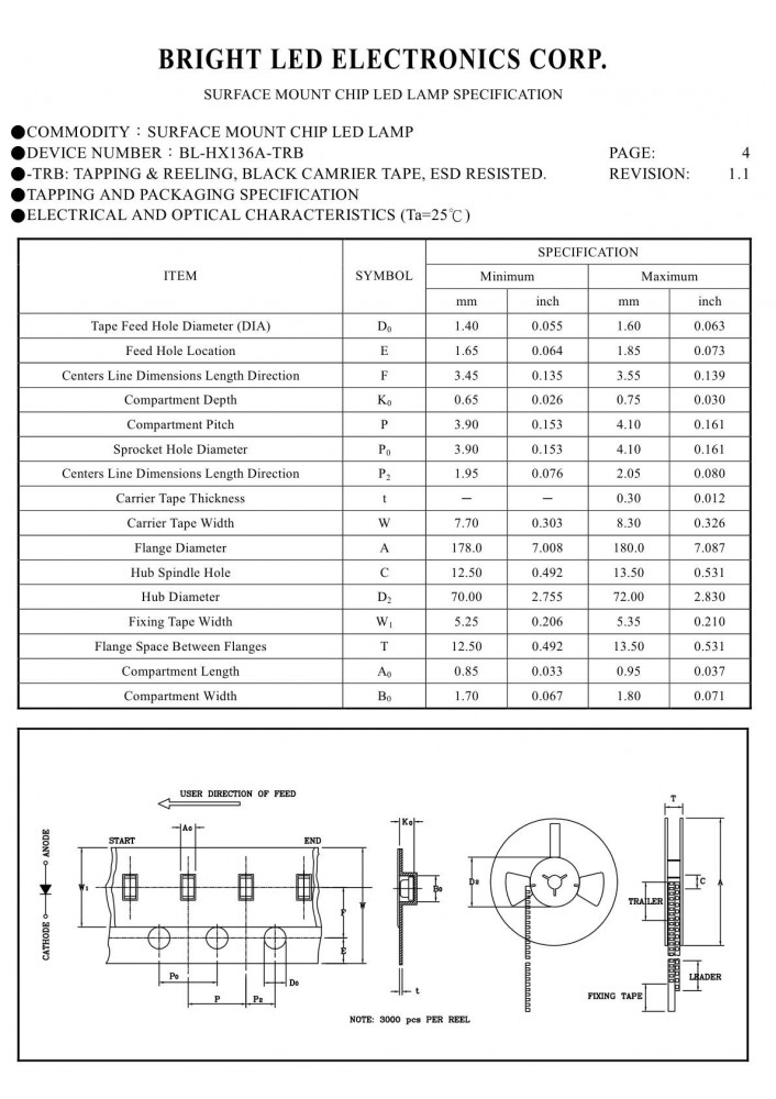BL-HX136A-TRB technical document, page 3