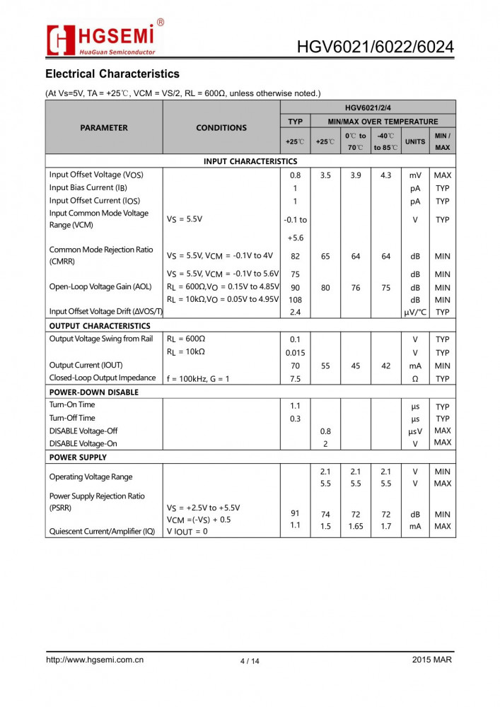 HGV6022M/TR datasheet page 4