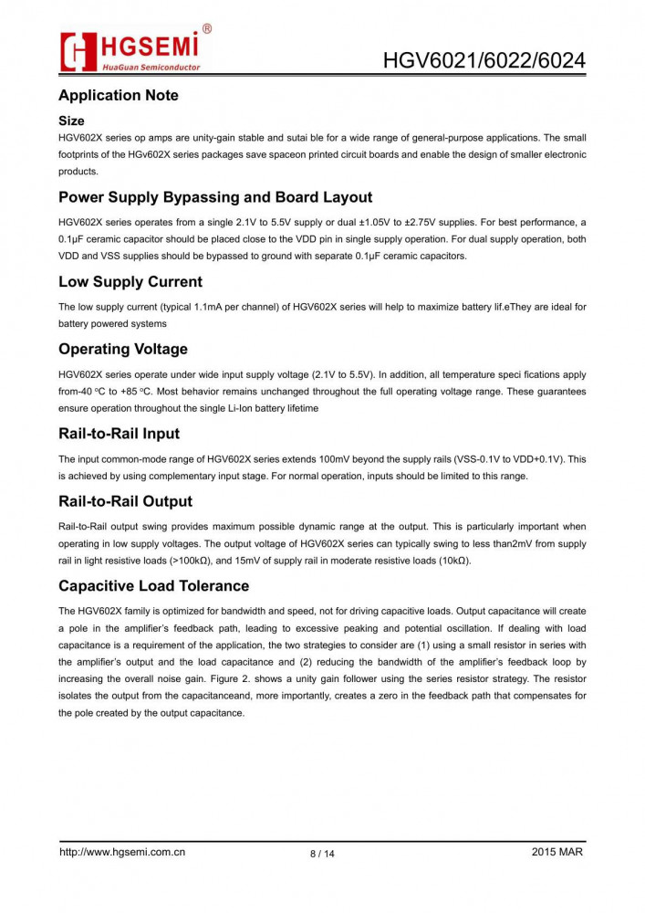 HGV6022M/TR datasheet page 8