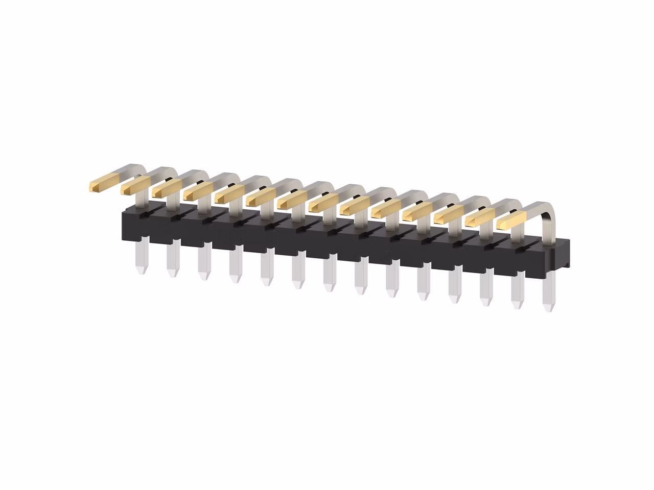 KK 396 Breakaway Header, Vertical, 14 Circuits, 0.76µm Gold (Au) Selective Plating
