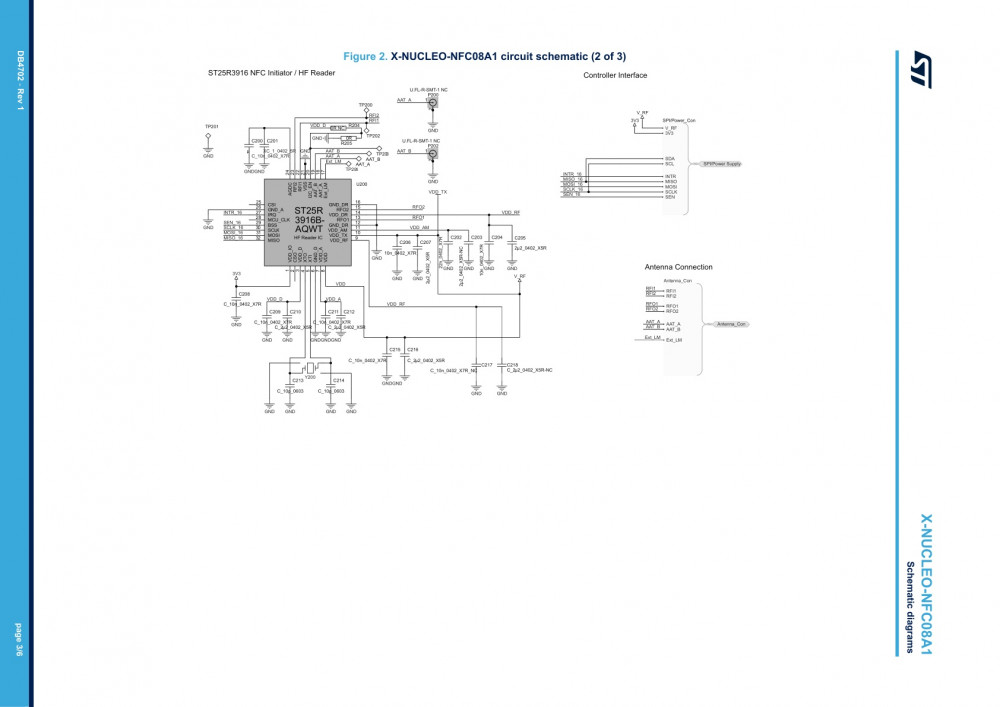 X-NUCLEO-NFC08A1 technical document page 3