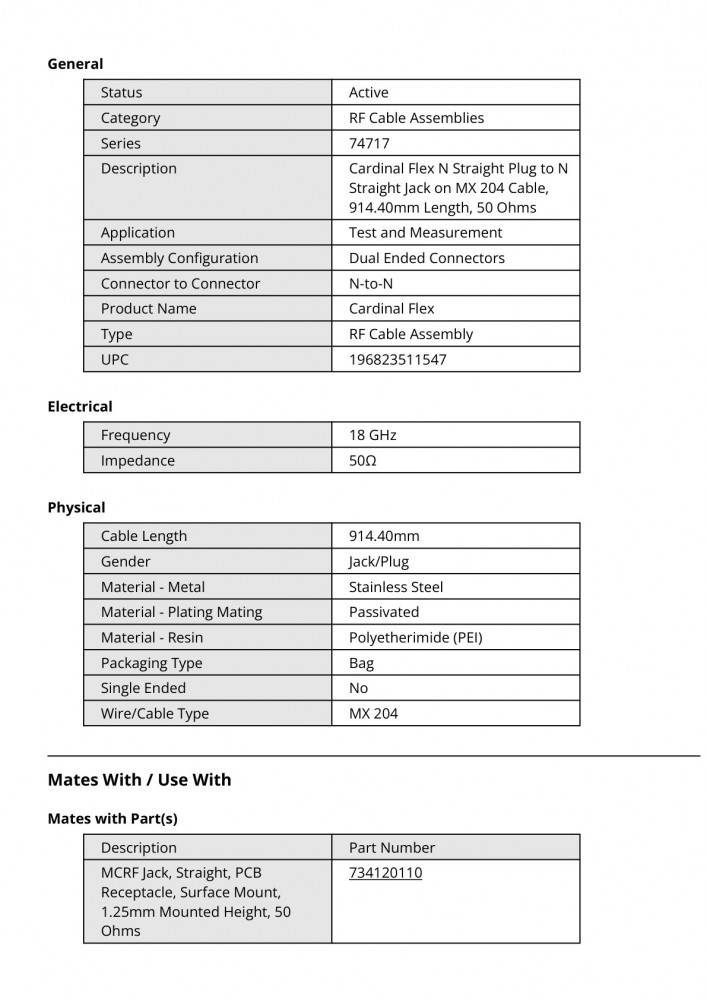 MOLEX 732390192 product drawing page 2