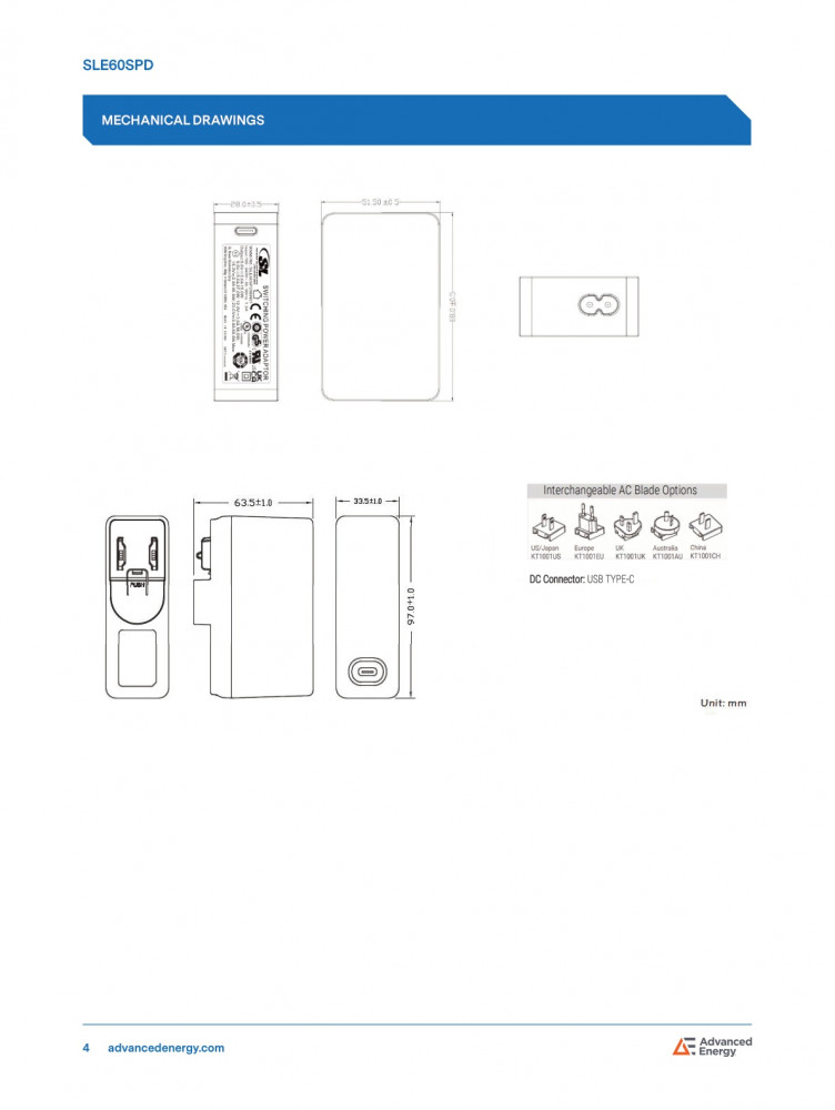 SLE60SPD datasheet page 4