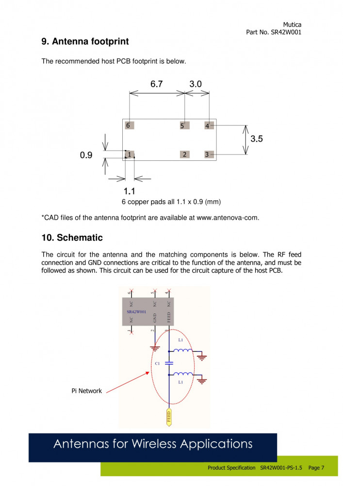 SR42W001 datasheet page 7
