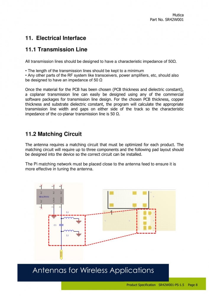 SR42W001 datasheet page 8