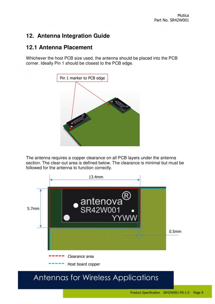 SR42W001 datasheet page 9