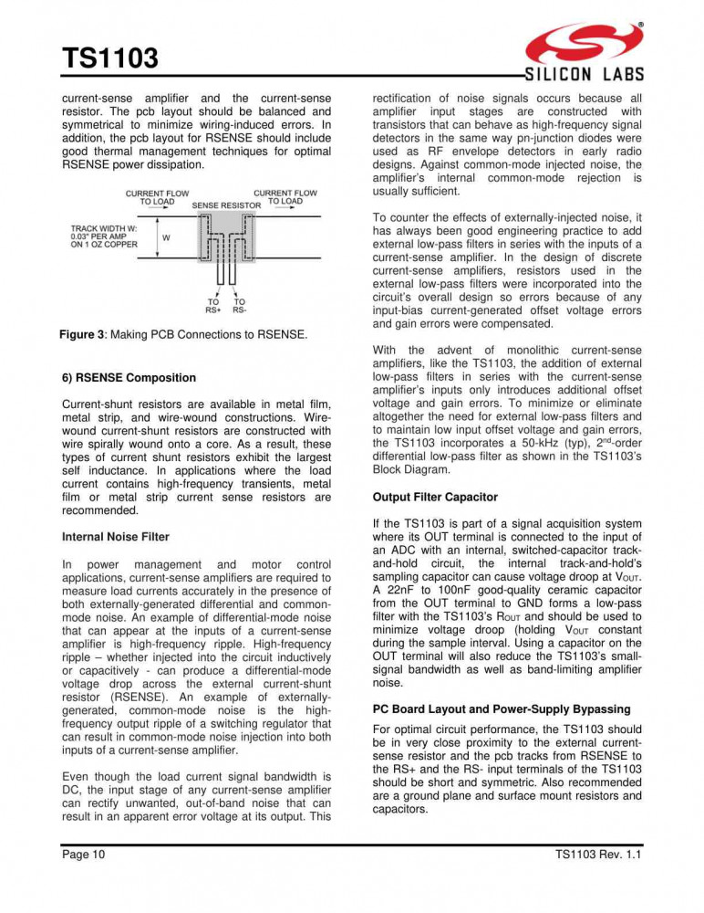 TS1103 datasheet page 10