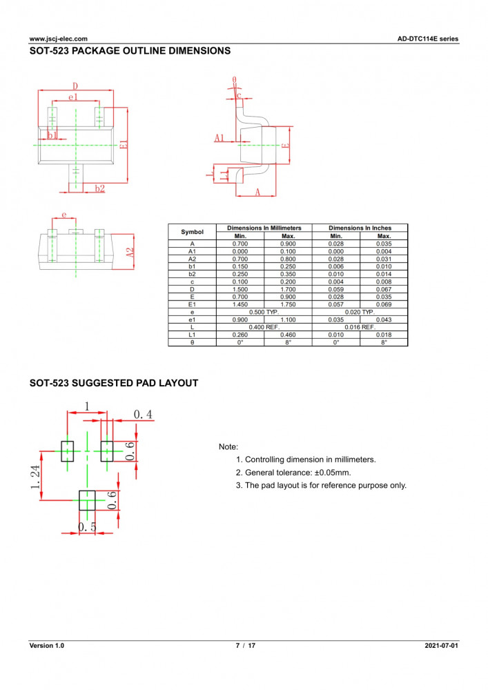 AD-DTC114E series datasheet page 7