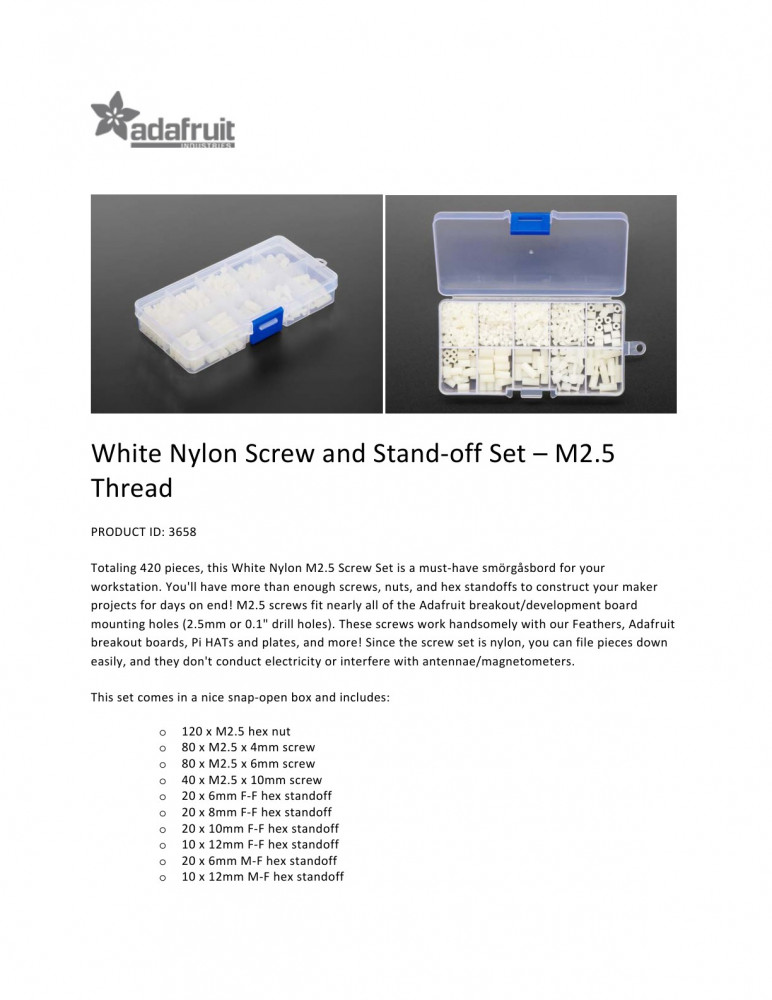 Product visual reference 1 for model 3658
