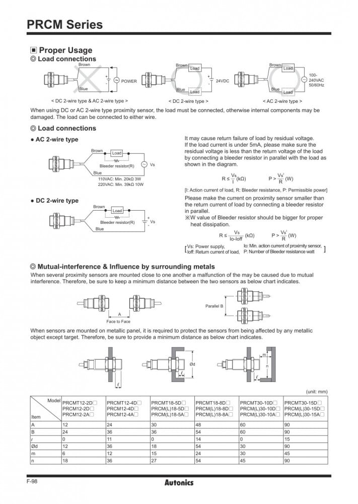 Autonics PRCM series datasheet page 9