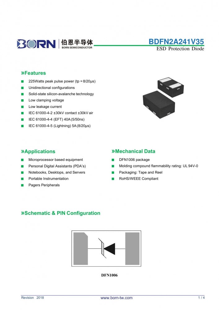 BDFN2A241V35 datasheet page 1