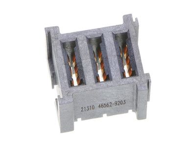 Micro-Fit BMI Header, Surface Mount Compatible, Dual Row, Right-Angle, with Snap-in Plastic Peg PCB Lock, 6 Circuits, 0.76µm Gold (Au) Plating