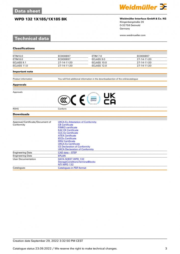WEIDMULLER 2502790000 documentation page 3