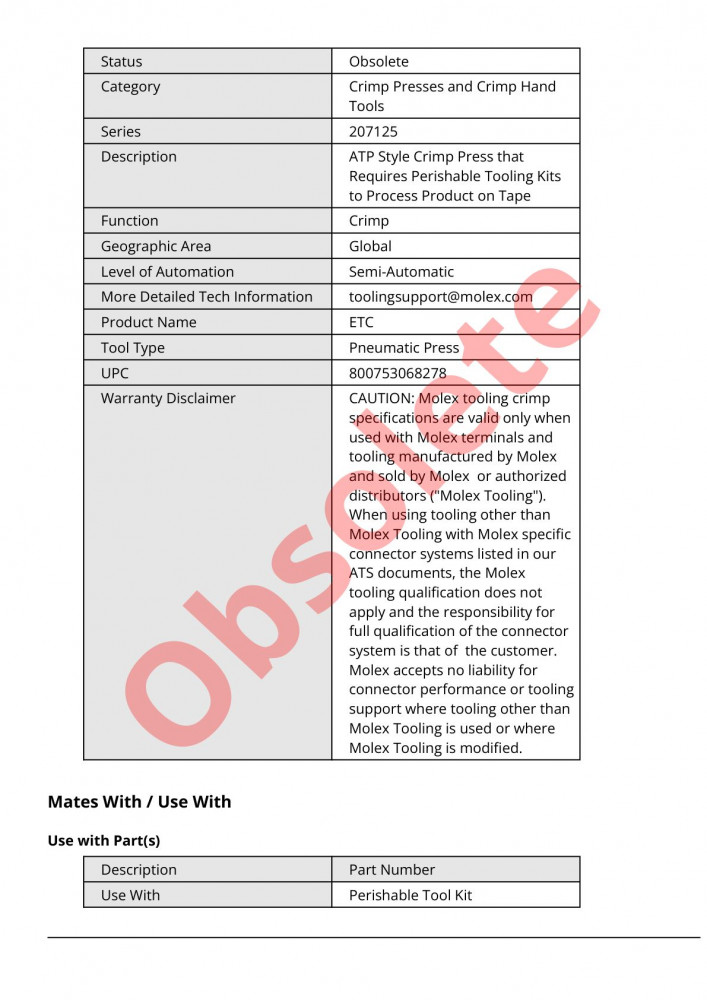 Technical document image 2 for Molex product 192280097