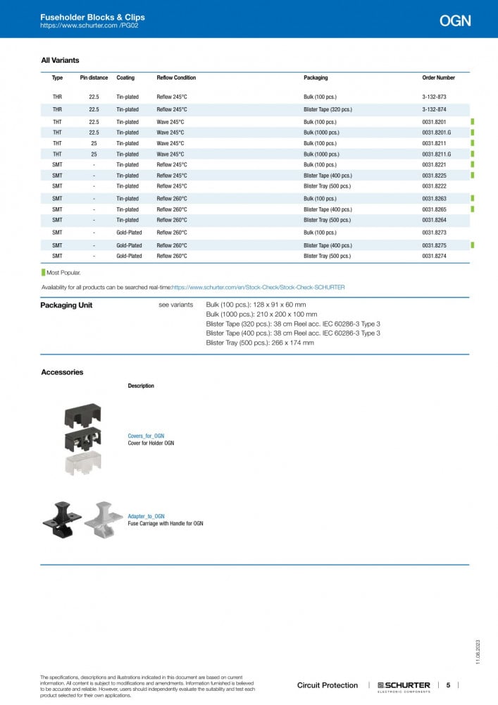 SCHURTER 3-132-874 datasheet page 5
