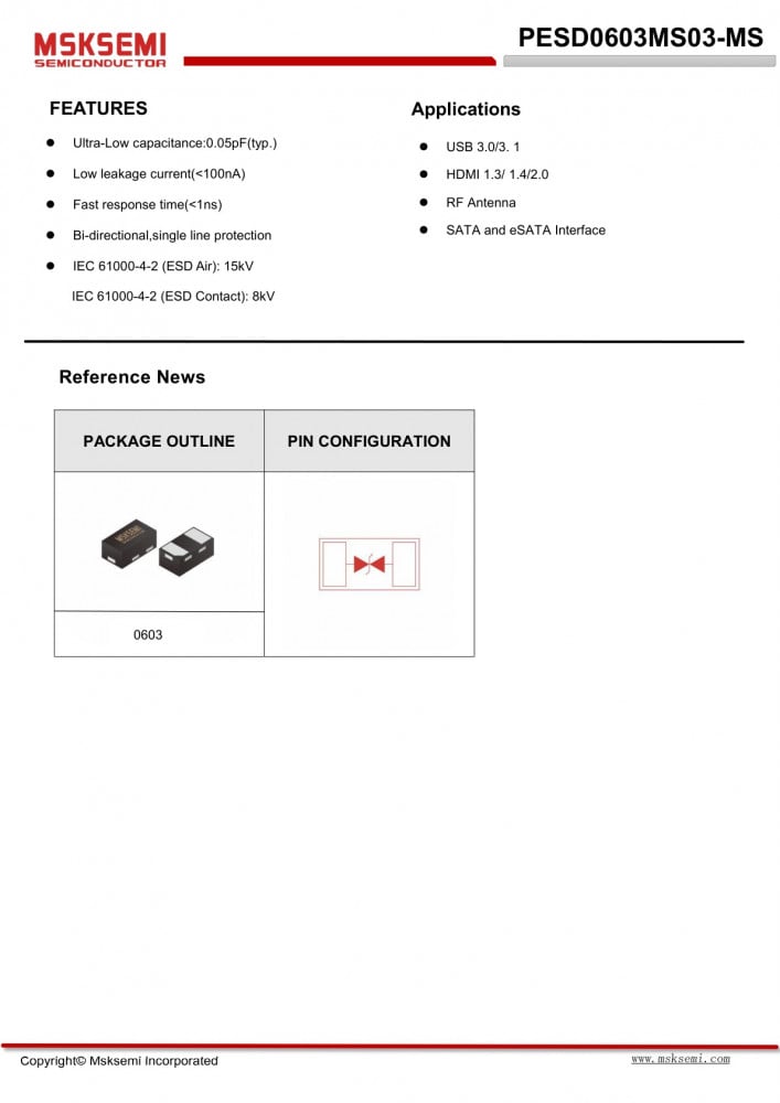 PESD0603MS03-MS datasheet page 2