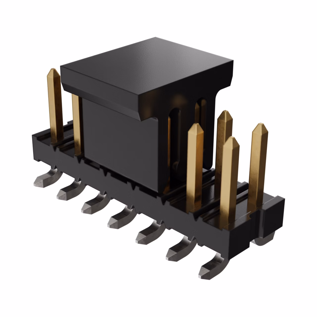 Milli-Grid Header, Vertical, Surface Mount, 14 Circuits, 0.76µm Gold (Au) Plating, Mating Pin Length 3.80mm, with Cap, Tube, Lead-Free for sale