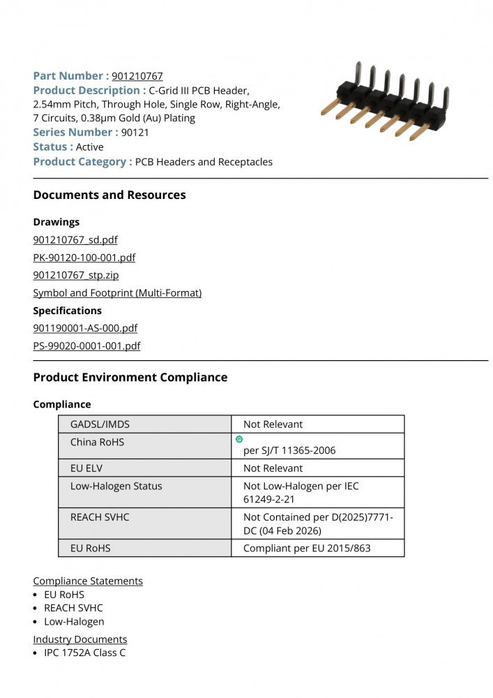901210767 product document page 1