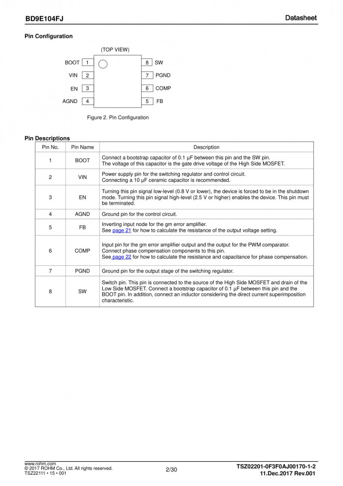 BD9E104FJ-E2 datasheet page 2