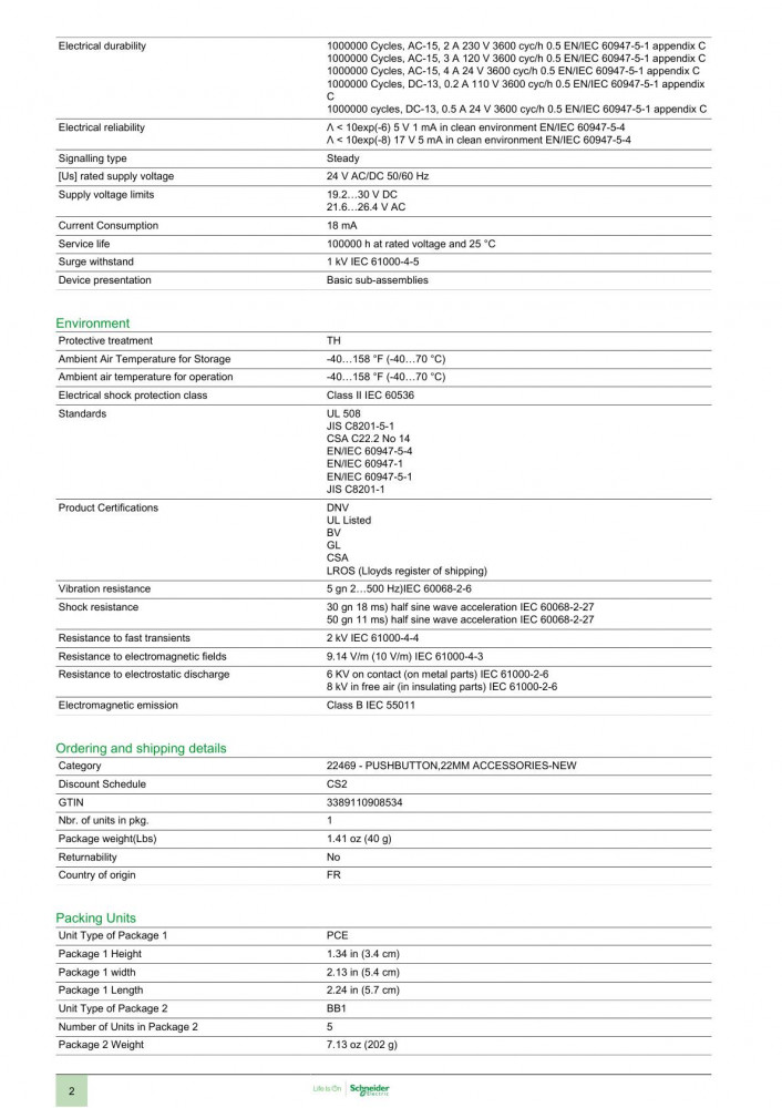 ZB5AW0B43 technical document page 2